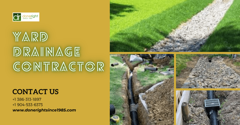Get Optimal Yard Drainage With a Drainage Contractor!